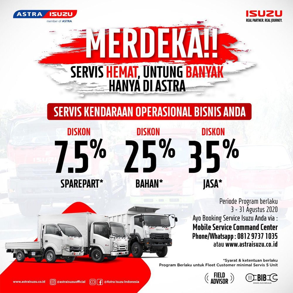 Adaptasi New Normal, Astra Isuzu Tingkatkan Layanan Suku Cadang - Autos.id