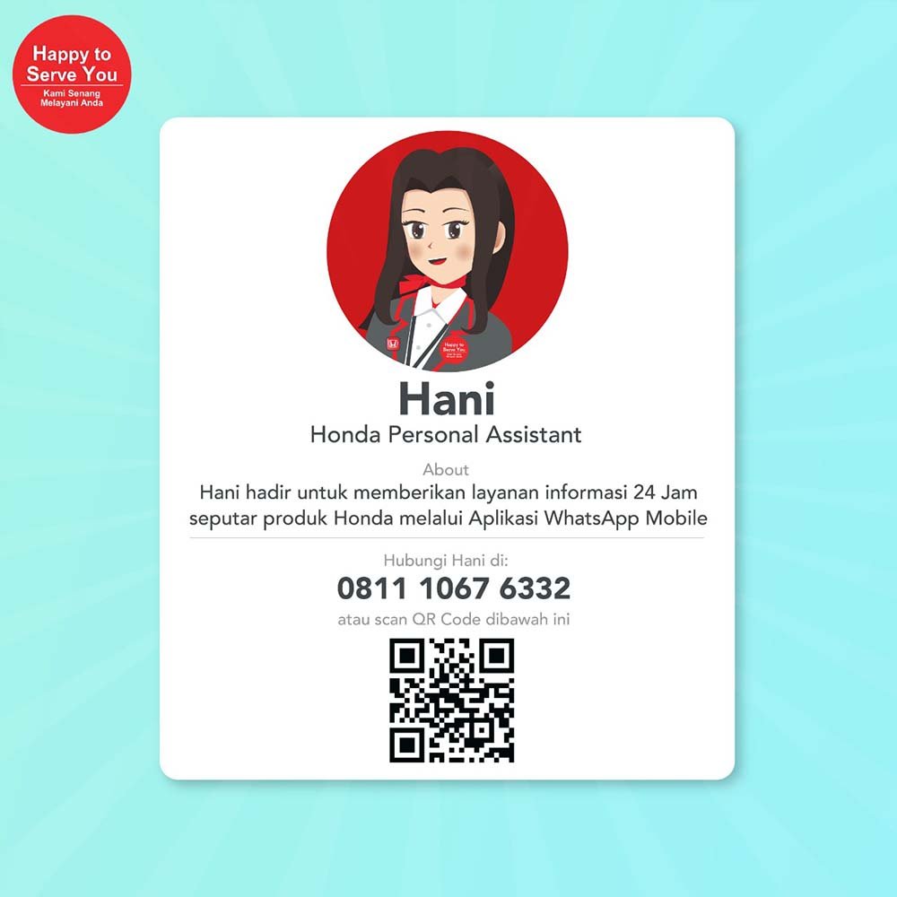 Honda Perkenalkan Virtual Personal Assistant Di Aplikasi Whatsapp - Autos.id