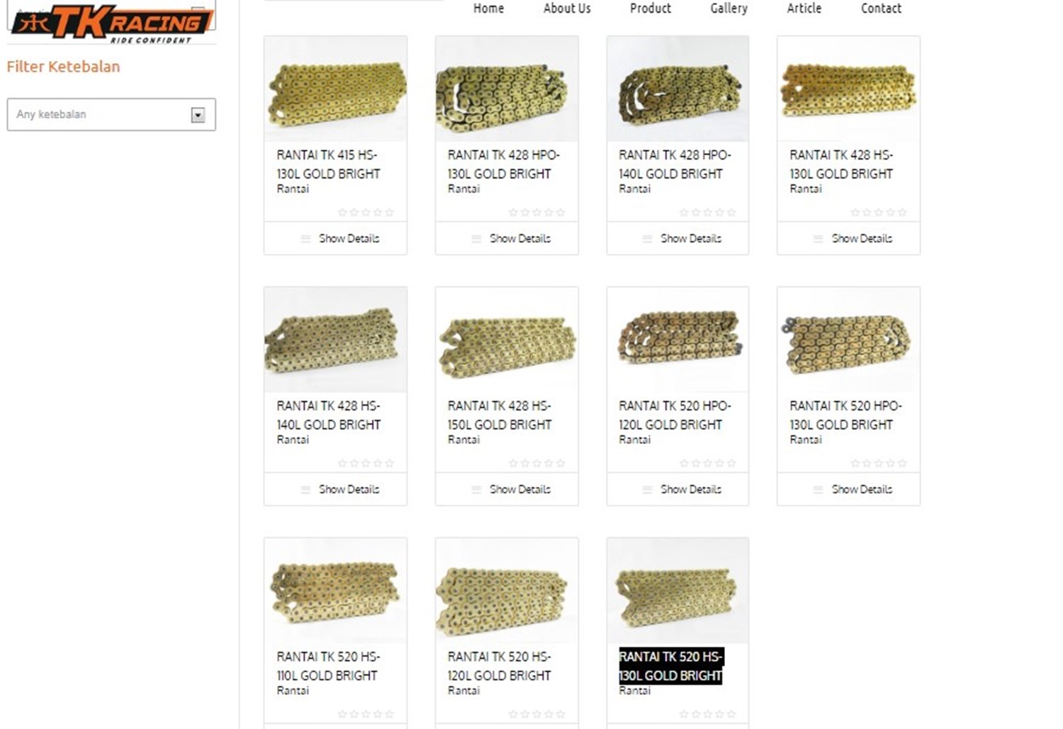 Inilah Kelebihan dan Kekurangan Rantai Motor TK Racing Gold - Autos.id