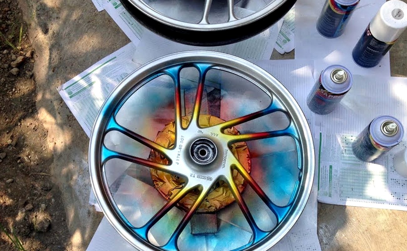 Panduan Mudah Cara Cat Velg Motor Sendiri • SoPasti.Com